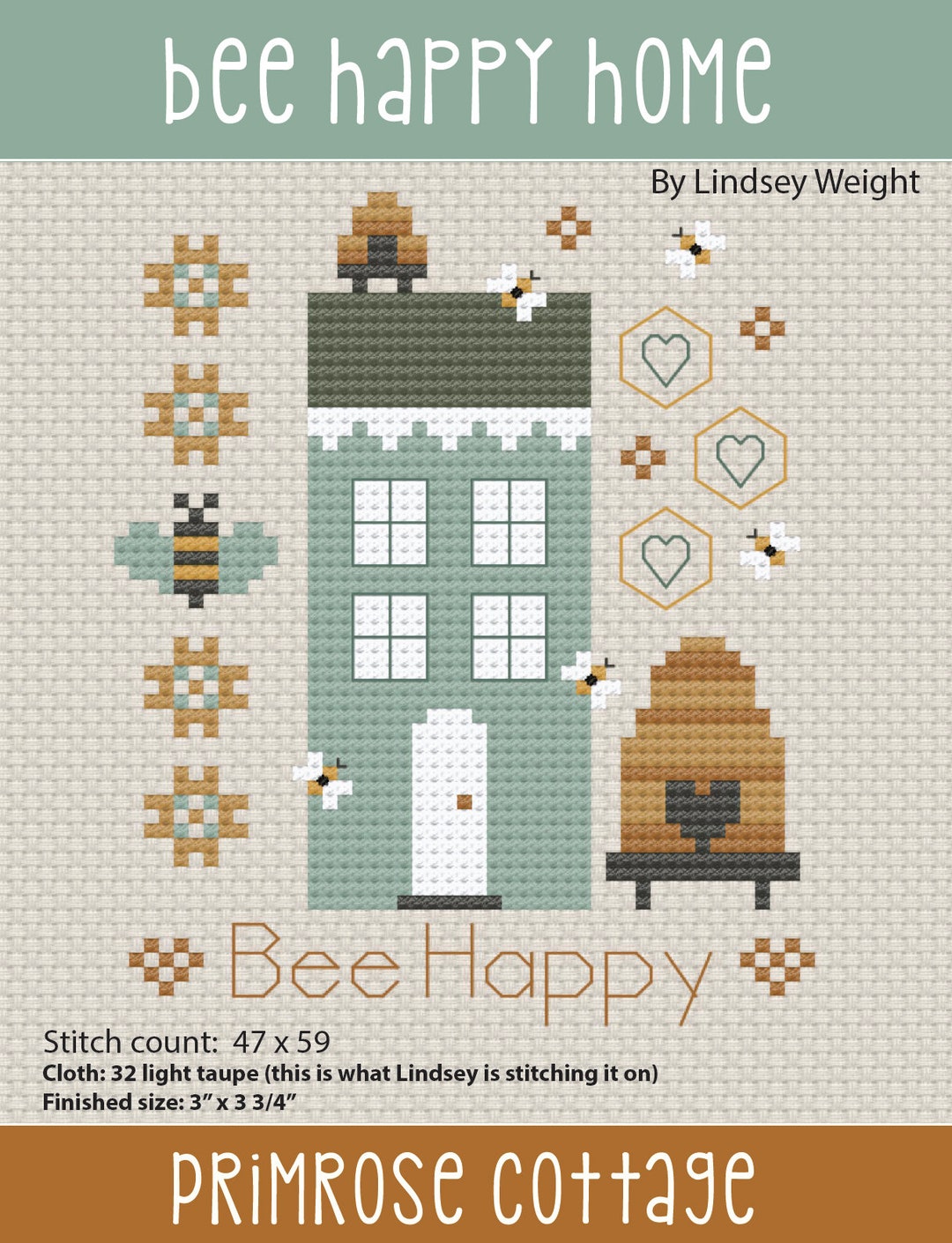 Bee Happy Home - PDF Pattern - Etsy