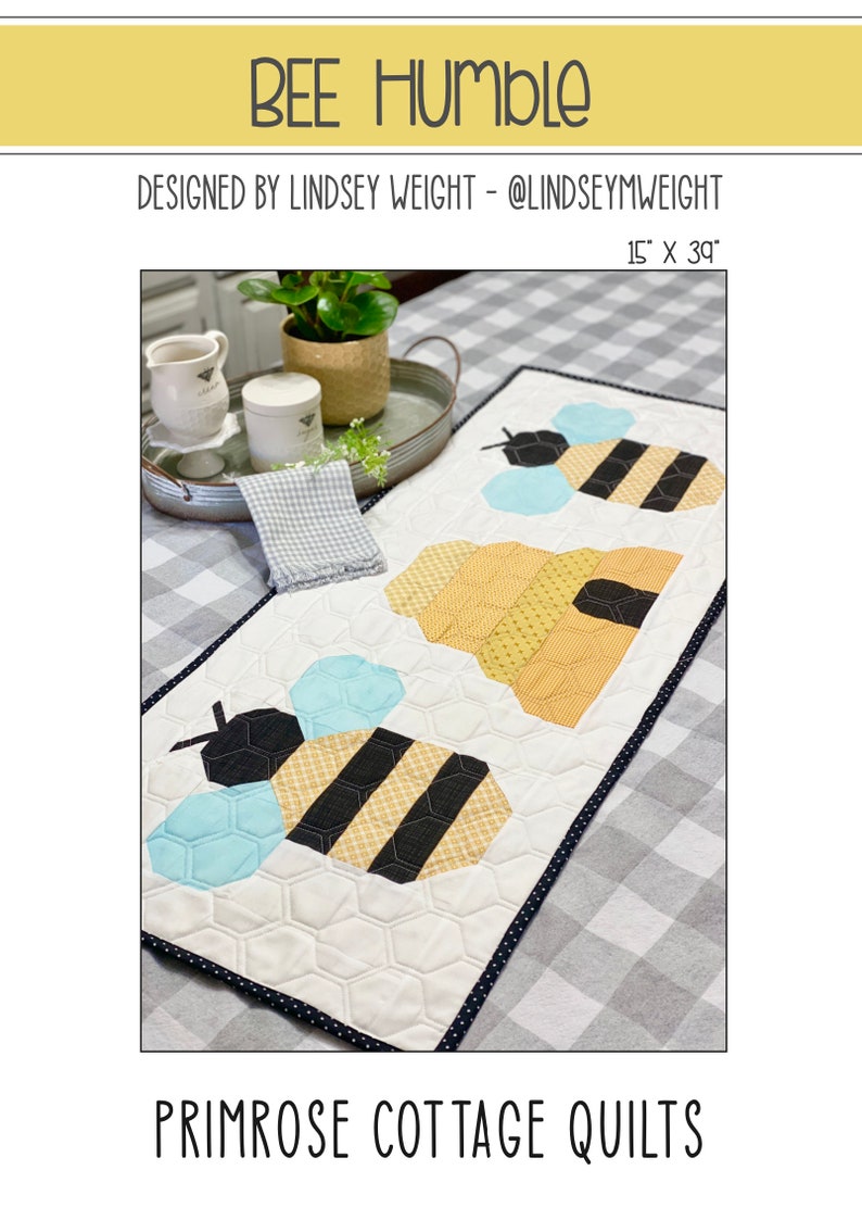 Bee Humble Table Runner Pattern PDF Pattern - Etsy