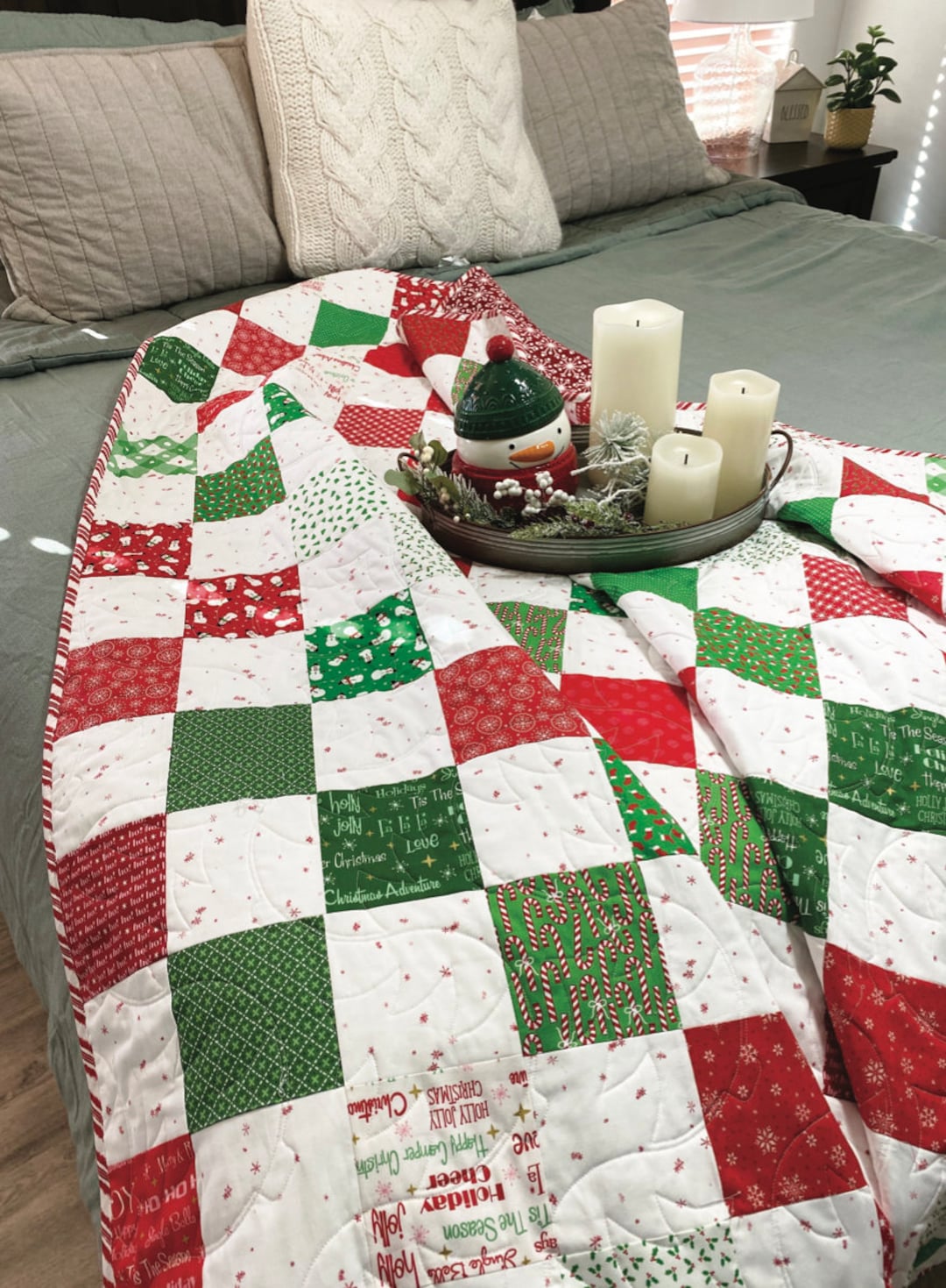 Easy Patchwork Quilt - PDF Pattern - Etsy