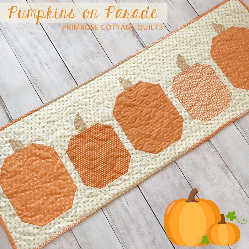 Pumpkin Table Runner PDF Pattern - Etsy