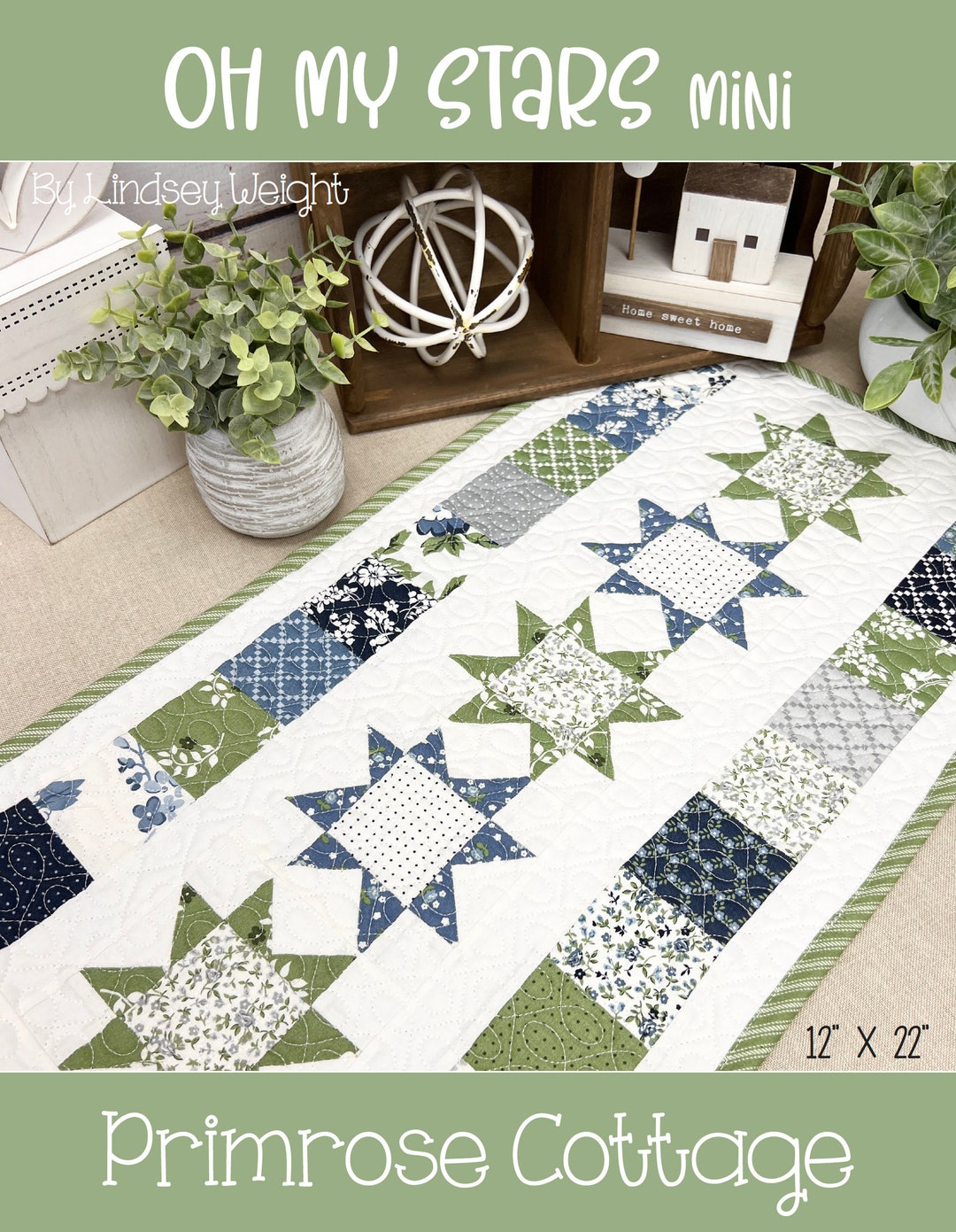 Oh My Stars {mini}! Table Runner Pattern - PDF Pattern - Etsy