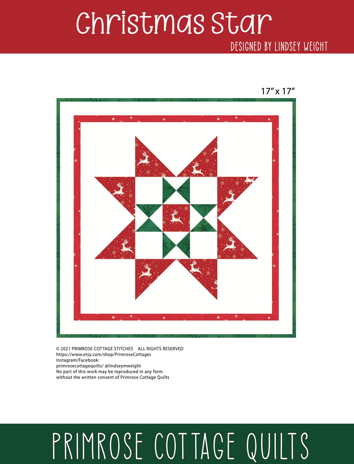Christmas Star Pattern - PDF Pattern - Etsy
