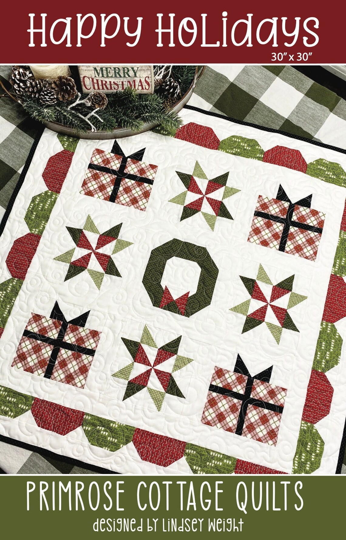 Happy Holidays Quilt - PDF Pattern - Etsy