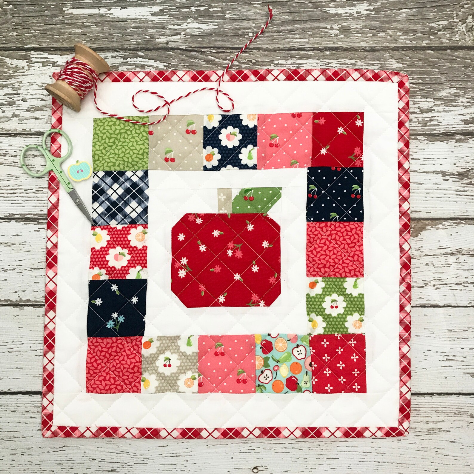 A is for Apple PDF Pattern alphabet Series - Etsy