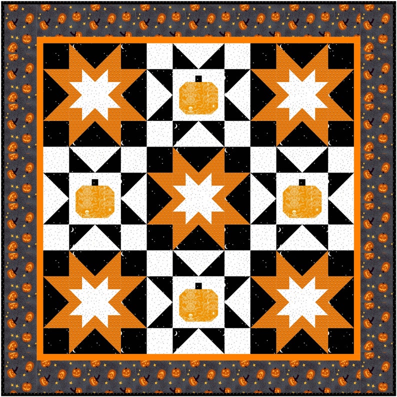 Pumpkin Spice Quilt Pattern PDF Pattern - Etsy Ireland