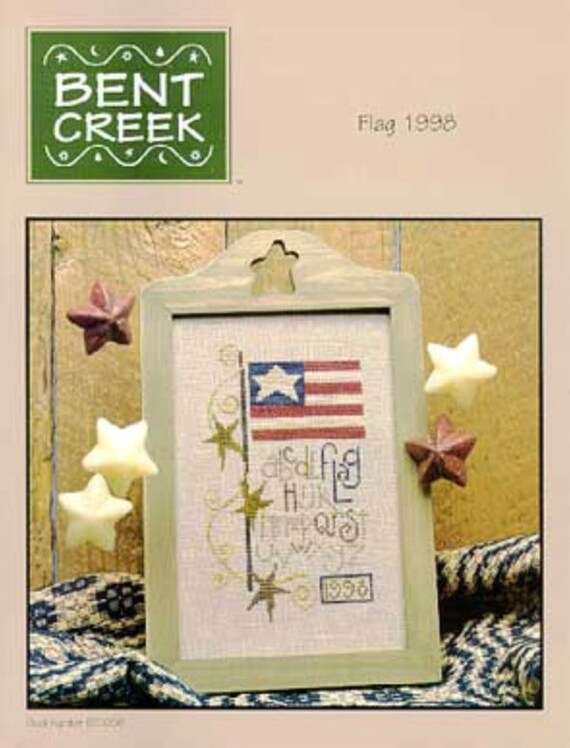 Flag 1998 by Bent Creek PAPER PATTERN | Etsy