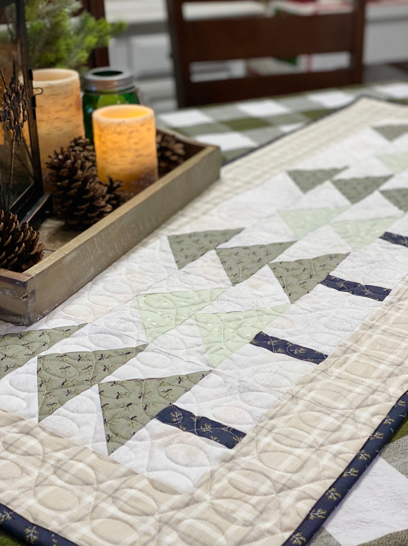 Farmhouse Trees Table Runner Pattern - PDF Pattern - Etsy