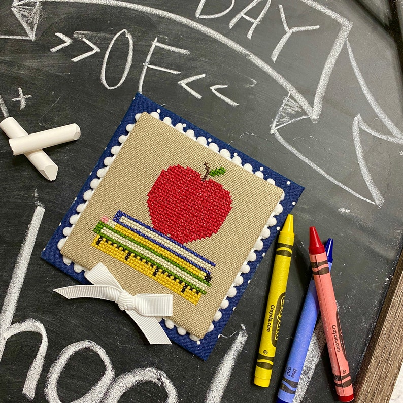 School Days Cross Stitch PDF Pattern - Etsy