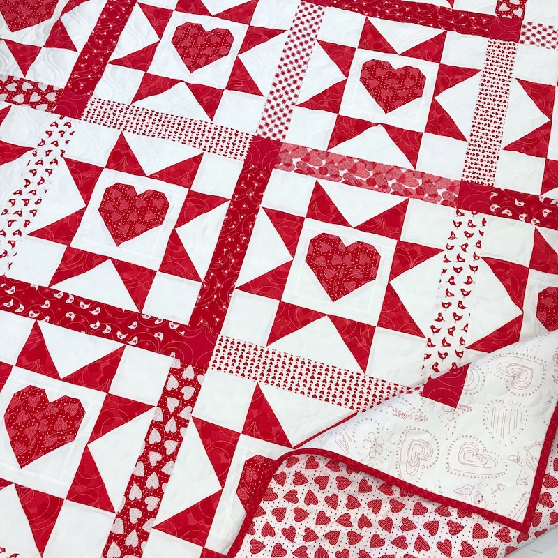 Heart Quilt Pattern - Etsy
