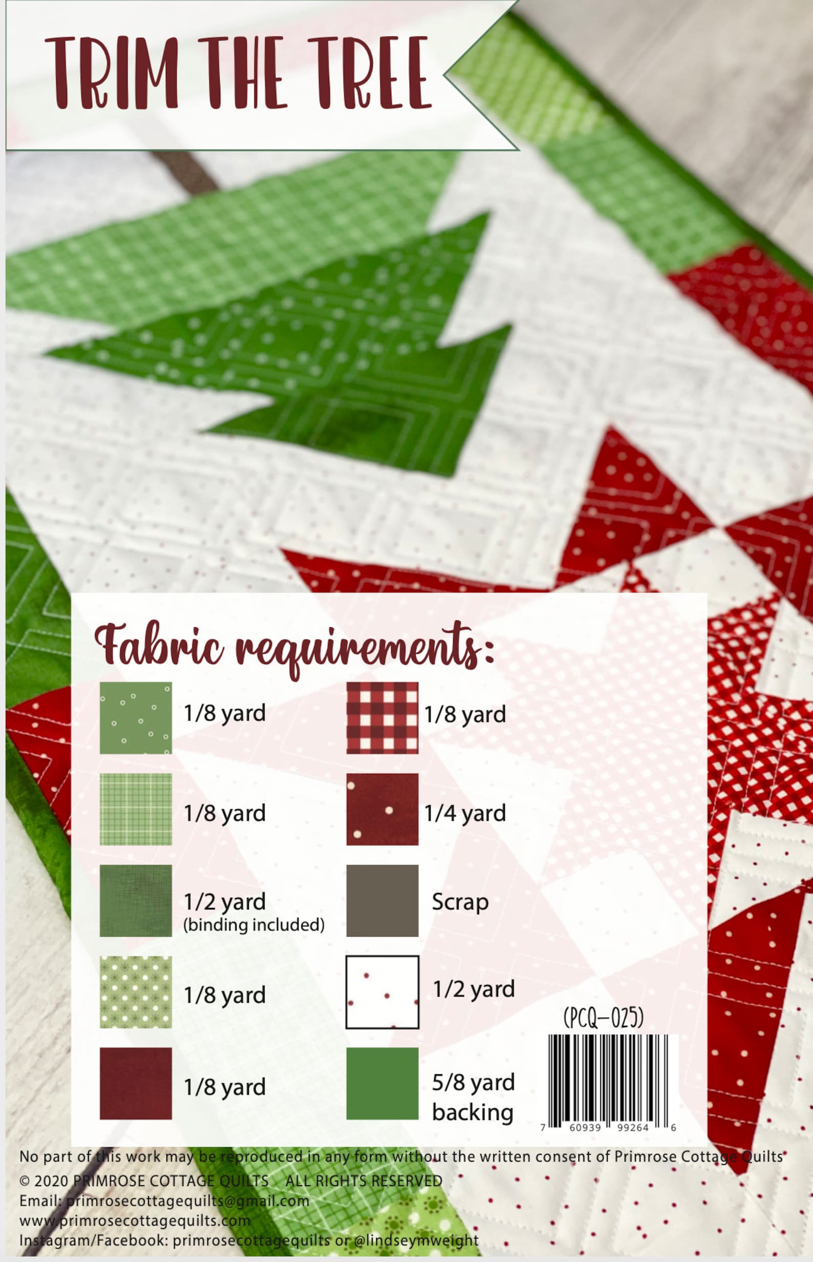 Trim the Tree PDF Pattern - Etsy