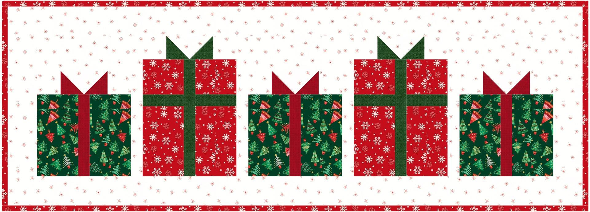Christmas Present Table Runner PDF Pattern - Etsy Canada