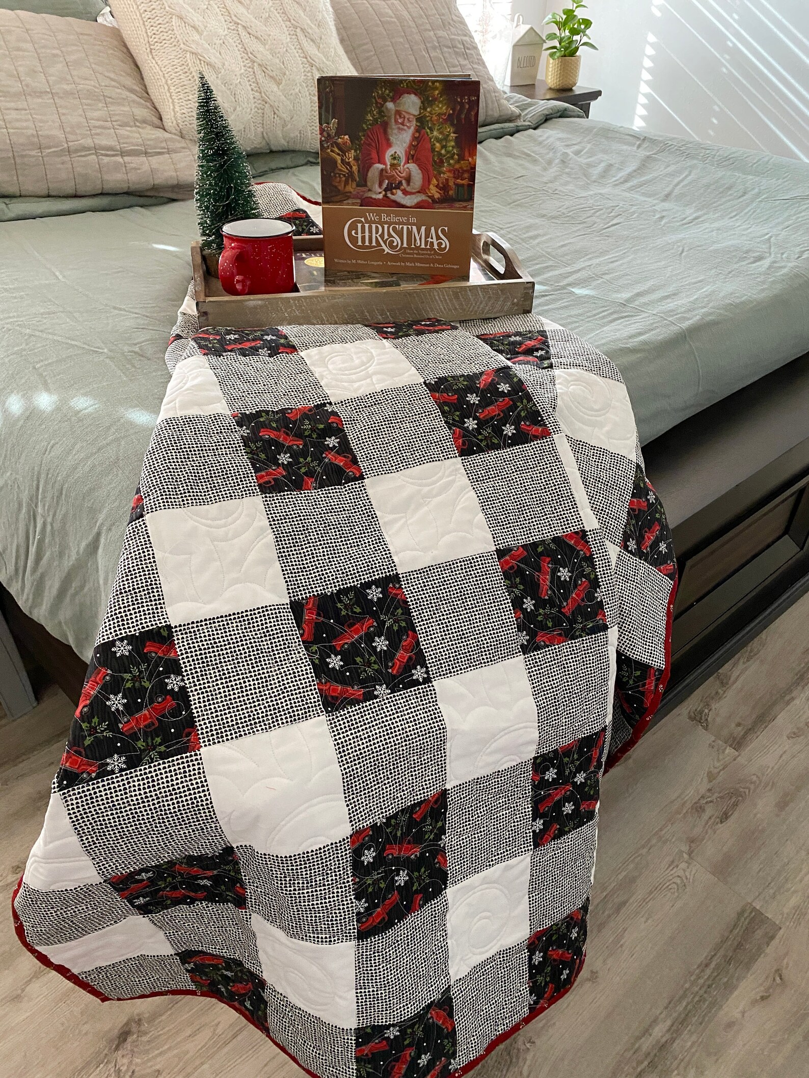 Gingham Patchwork Quilt Pattern - Six Size Options PDF Download - Etsy