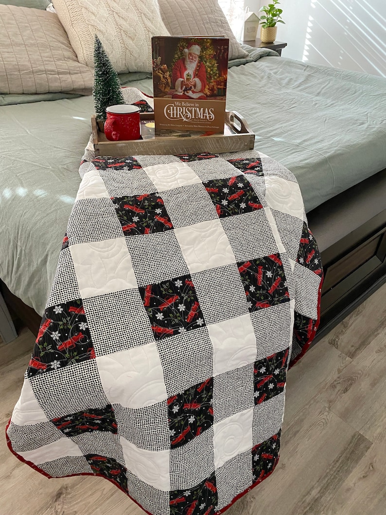 Gingham Patchwork Quilt Pattern - Six Size Options PDF Download - Etsy