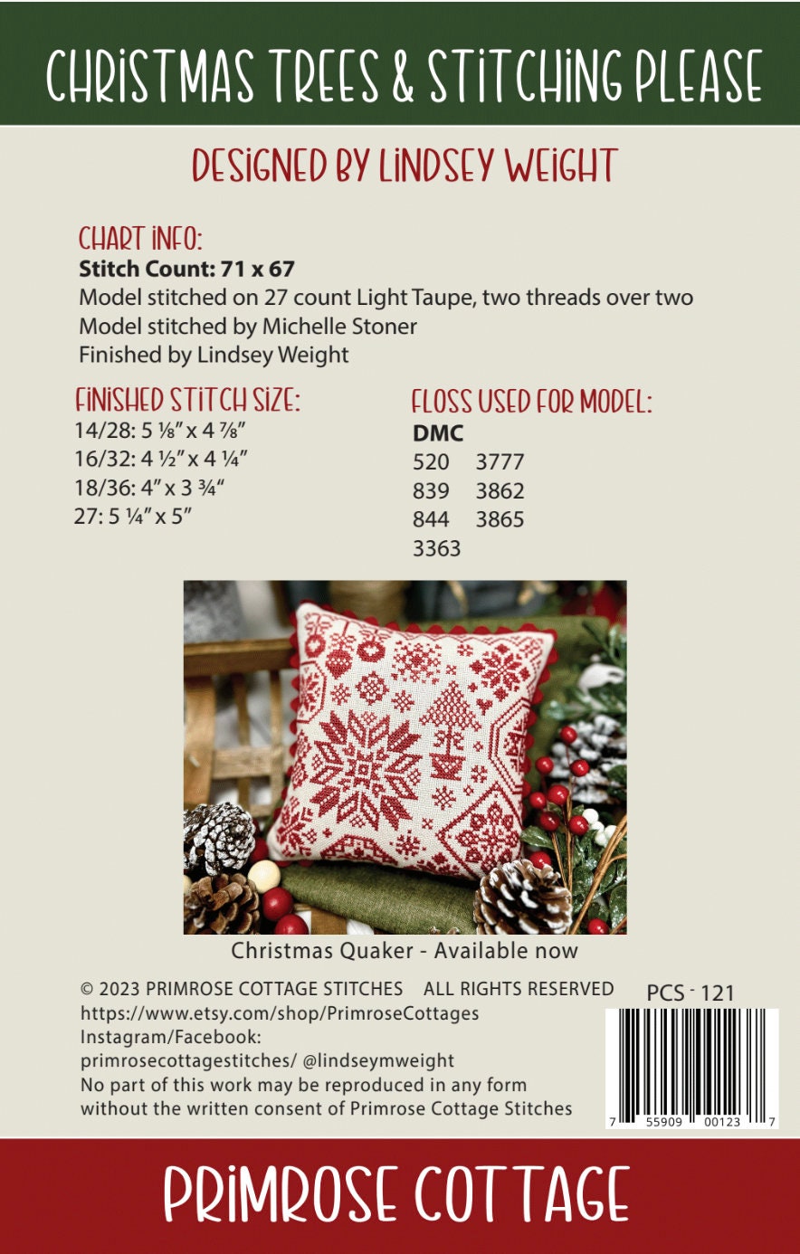 Christmas Trees and Stitching Please Cross Stitch by Lindsey Weight of ...