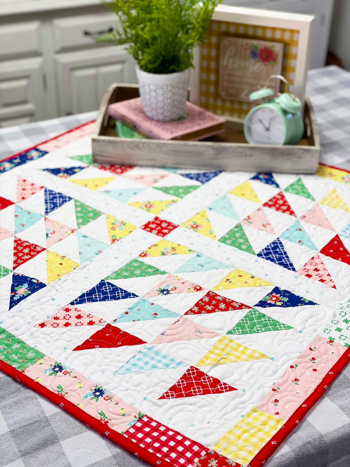 Snippets Table Topper PDF Pattern - Etsy