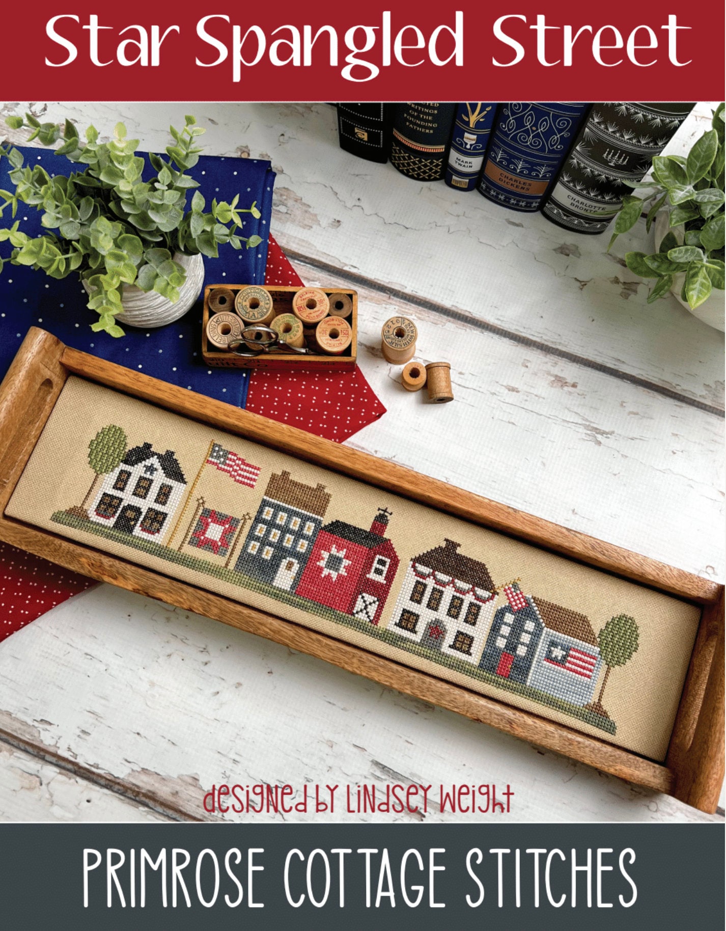 Star Spangled Street Cross Stitch by Lindsey Weight of - Etsy