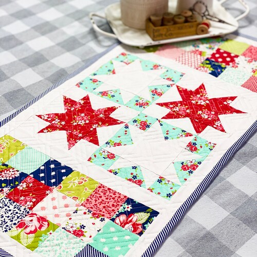 Star Charm Table Runner PDF Pattern - Etsy