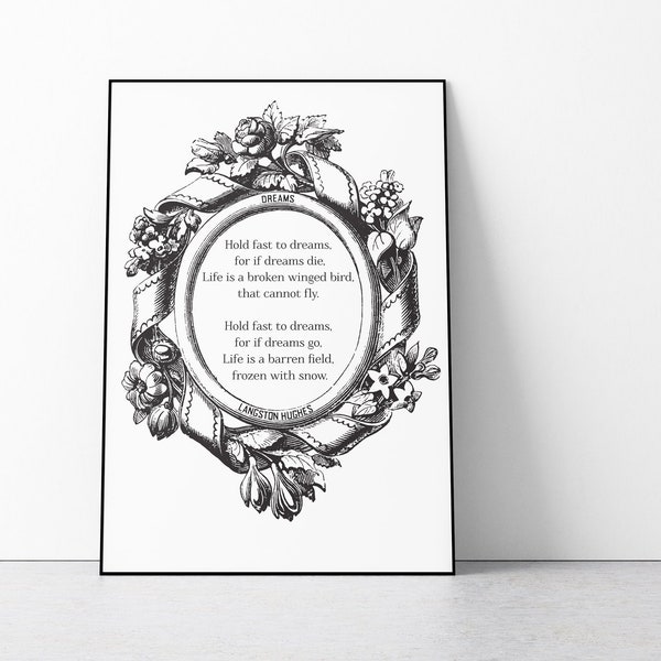 Langston Hughes Poem - Etsy
