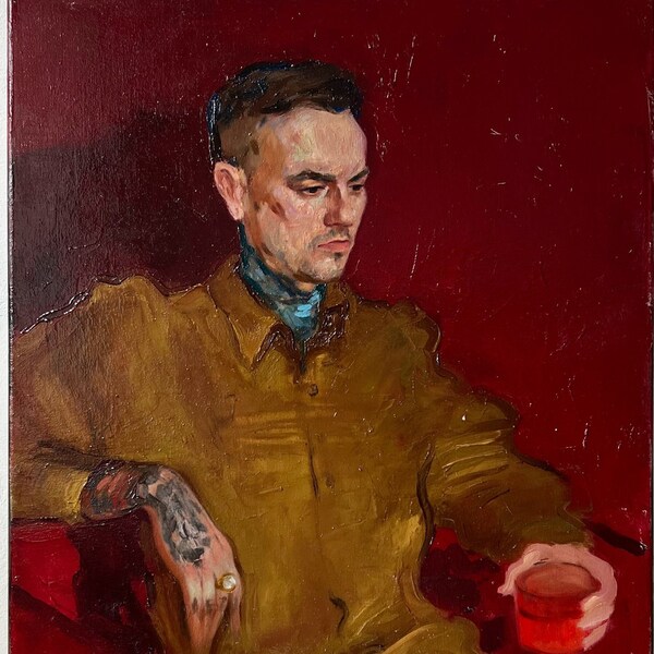 Male Painting - Etsy