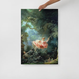 Jean-honoré Fragonard - the Swing Art Print, Rococo Wall Art - Etsy