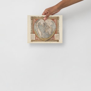 Renaissance Map of the World Print, Museum Quality Fine Art Print - Etsy