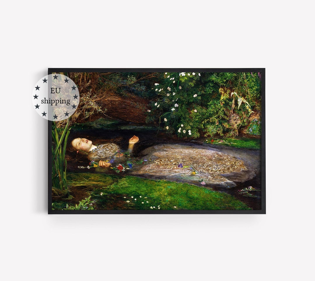 John Everett Millais - Ophelia Art Print, Fine Art Print EU Shipping - Etsy