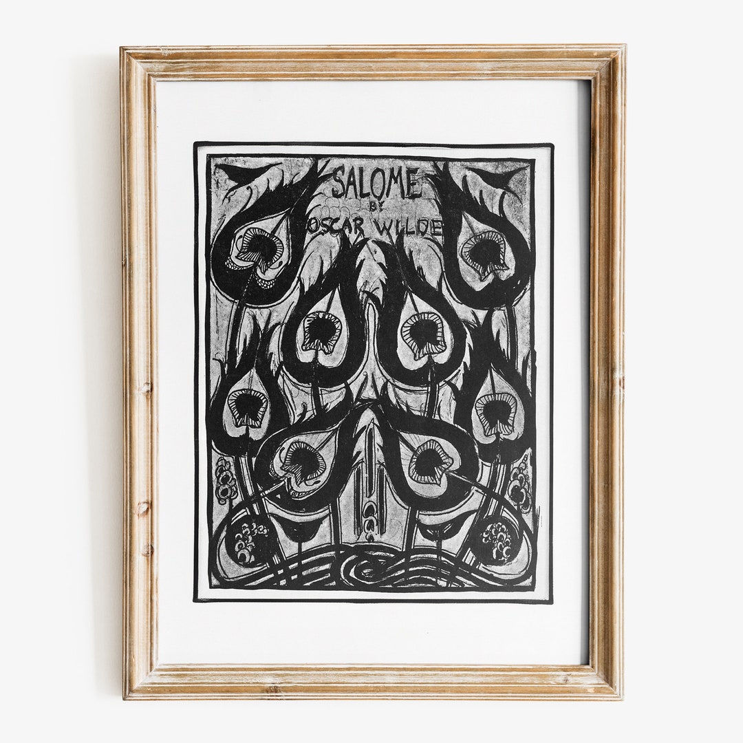 Oscar Wilde Salome Poster, Aubrey Beardsley Art Print, Art Nouveau Art ...