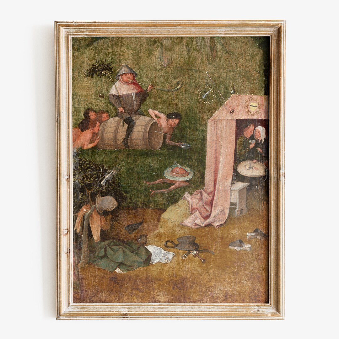 Hieronymus Bosch - Allegory of Intemperance Art Print, Fine Art Print ...