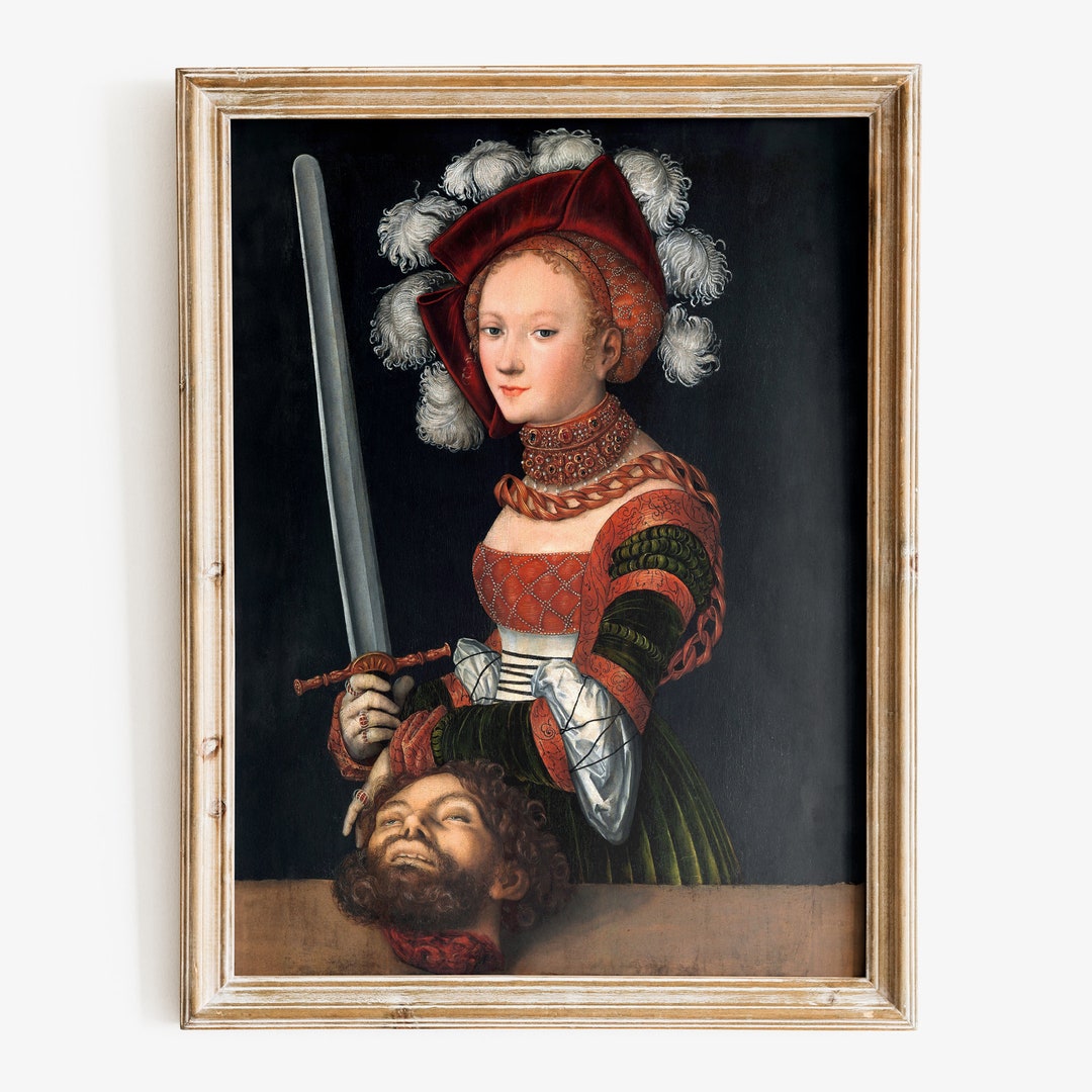 Lucas Cranach Judith With the Head of Holofernes, Fine Art Print ...