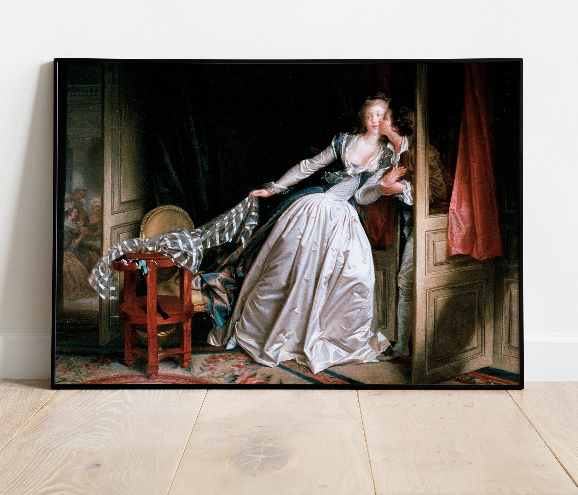 Jean-honoré Fragonard the Stolen Kiss Art Print Rococo Art | Etsy