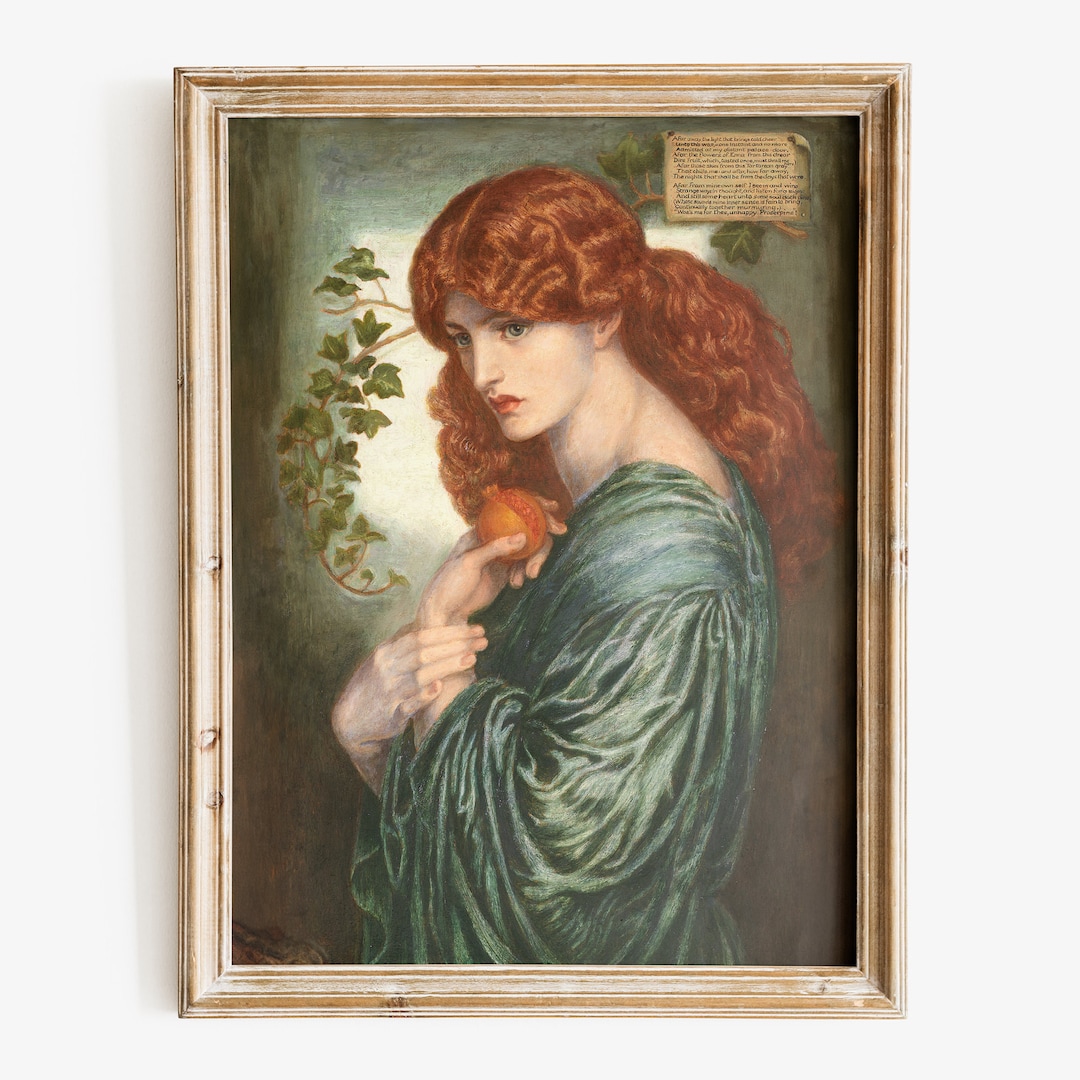 Dante Gabriel Rossetti - Proserpine Art Print, Fine Art Print - Etsy
