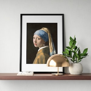 Girl With a Pearl Earring Poster Johannes Vermeer Print - Etsy
