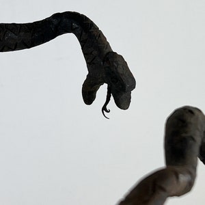 Antique Cast Iron Snake Stand, Gothic Decor, Snake Sculpture, Oddities ...