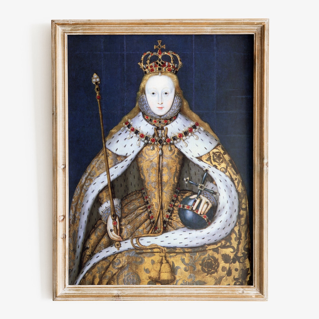 Queen Elizabeth I Art Print, Portrait Painting Print, Fine Art Print - Etsy
