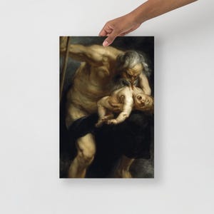 Peter Paul Rubens - Saturn Art Print, Fine Art Print, Dark Academia Art ...