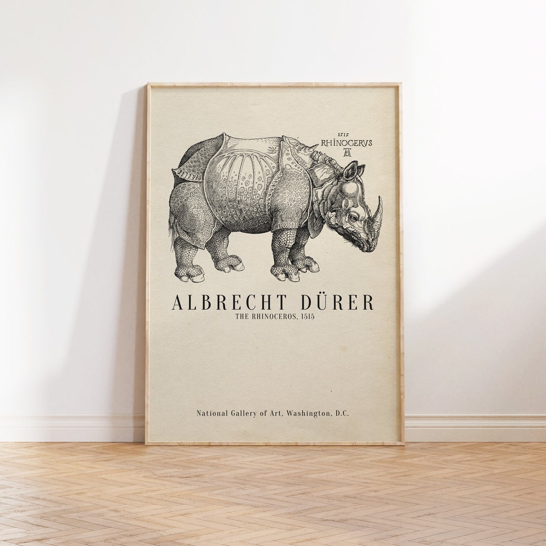 Albrecht Durer the Rhinoceros Art Print, Famous Art Print, Museum ...