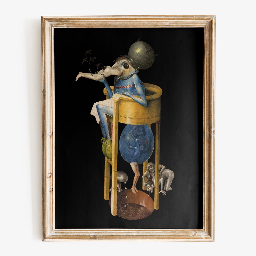 Hieronymus Bosch - Devil on Night Chair Art Print, the Garden of ...