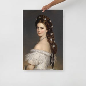 Empress Elisabeth of Austria Art Print, Sissi Portrait Print, Fine Art ...