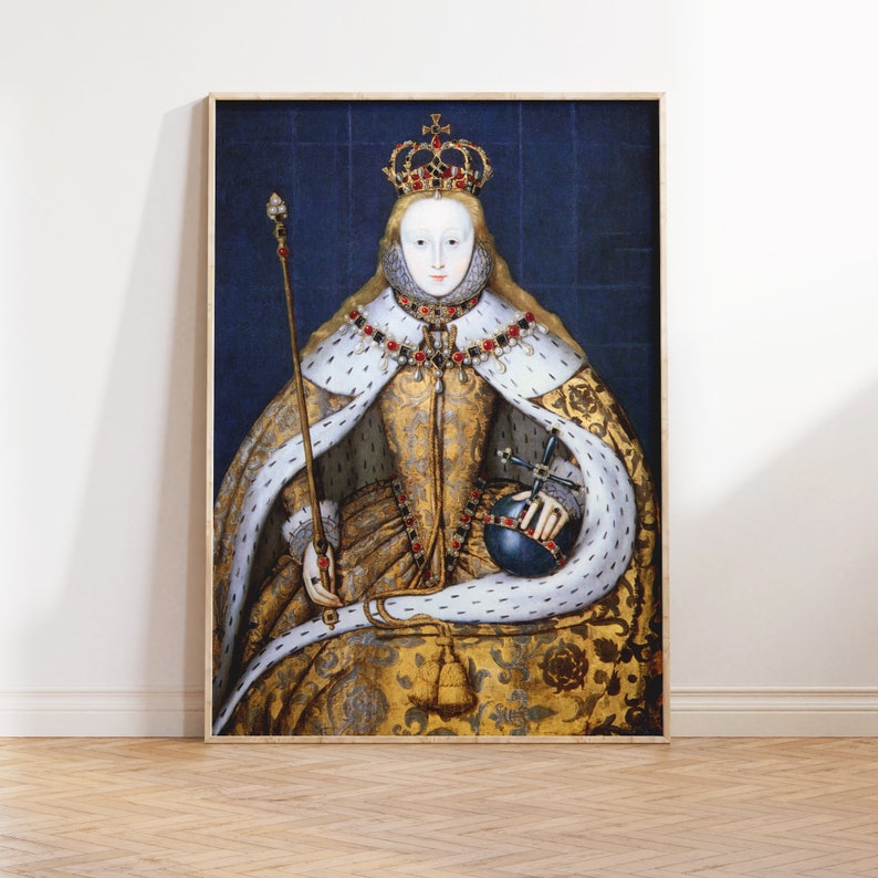 Queen Elizabeth I Art Print, Portrait Painting Print, Fine Art Print - Etsy