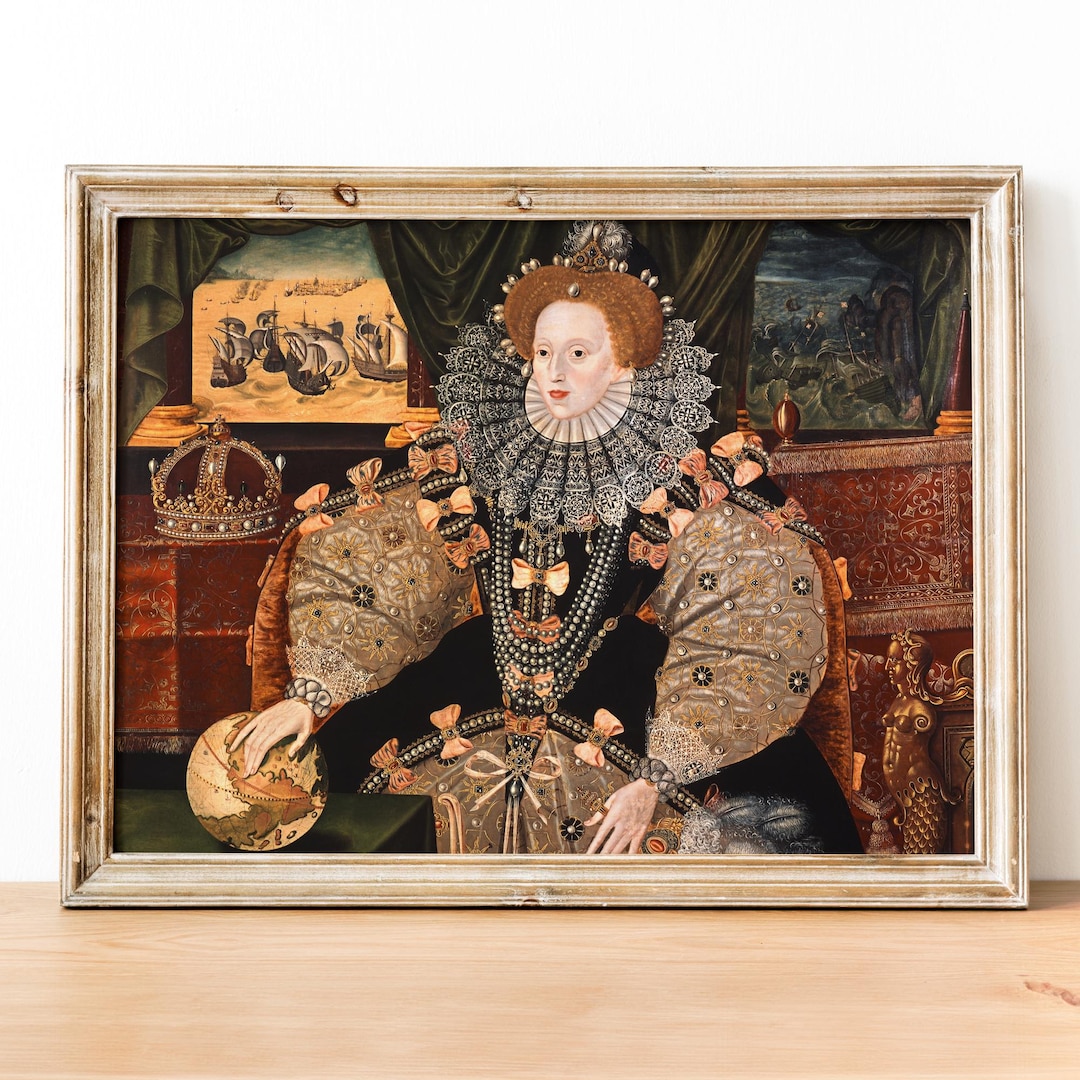 Queen Elizabeth I of England Art Print, Armada Portrait Print - Etsy