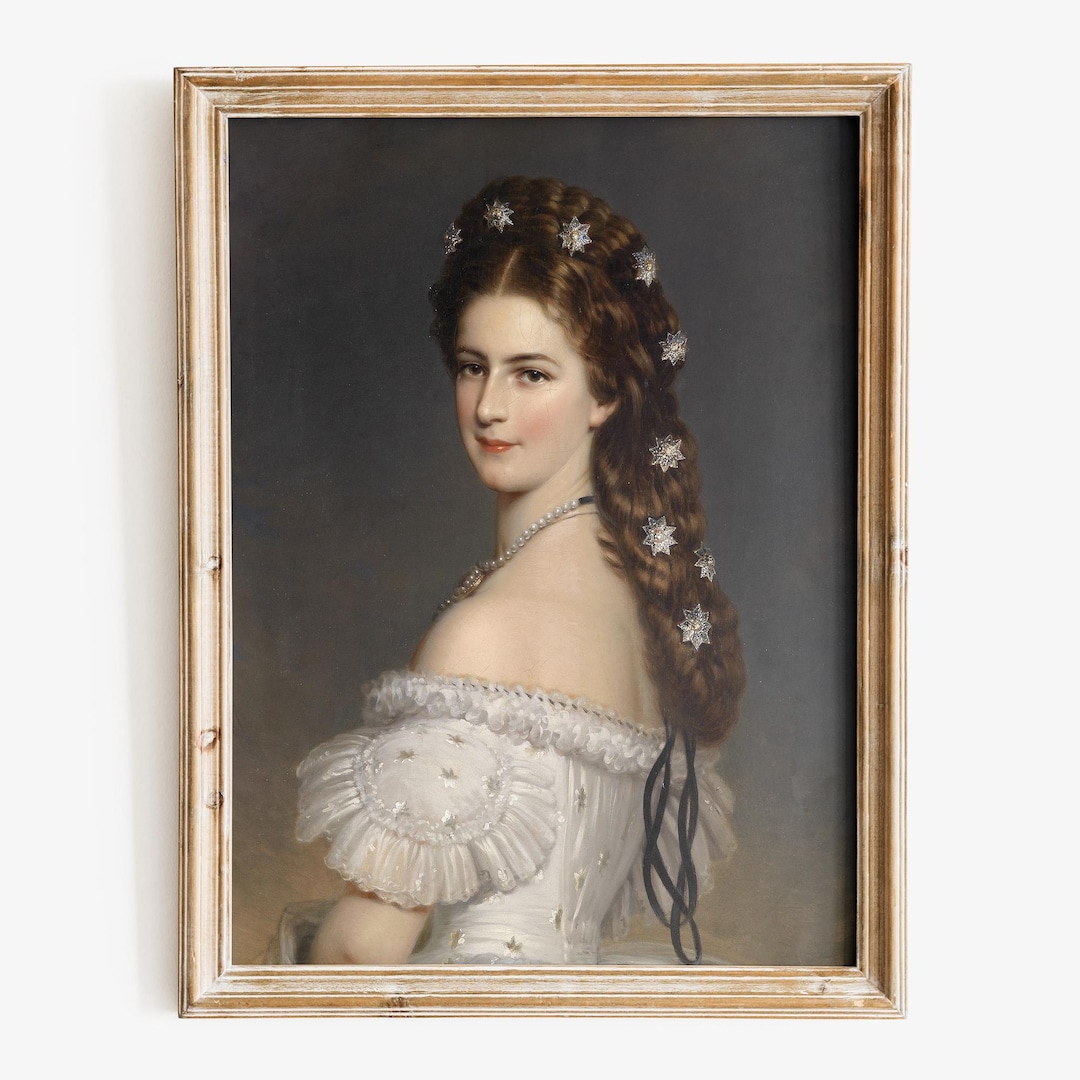 Empress Elisabeth of Austria Art Print, Sissi Portrait Print, Fine Art ...