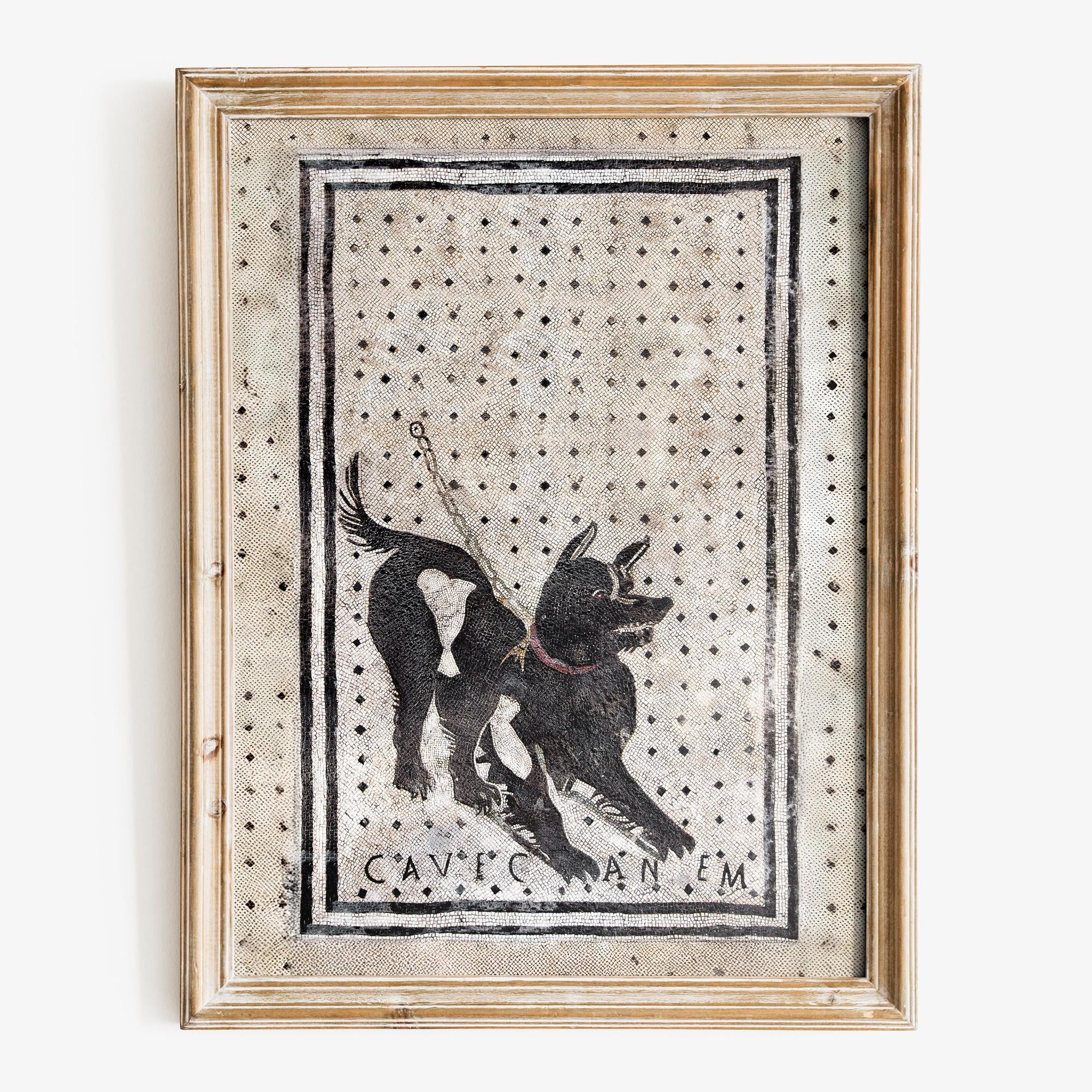 Cave Canem Print, Beware of the Dog Print, Pompeii Art Print, Fine Art ...