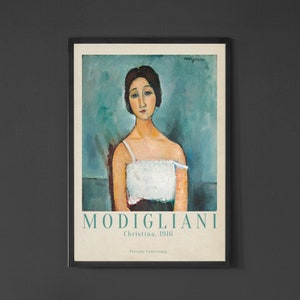 Amedeo Modigliani Portrait Art Print, Fine Art Print, Museum Poster ...