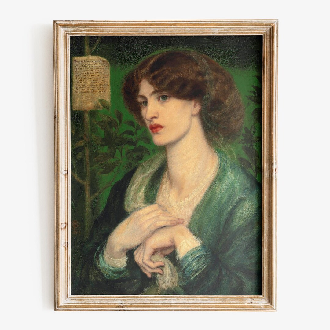 Dante Gabriel Rossetti - the Salutation of Beatrice Art Print, Fine Art ...