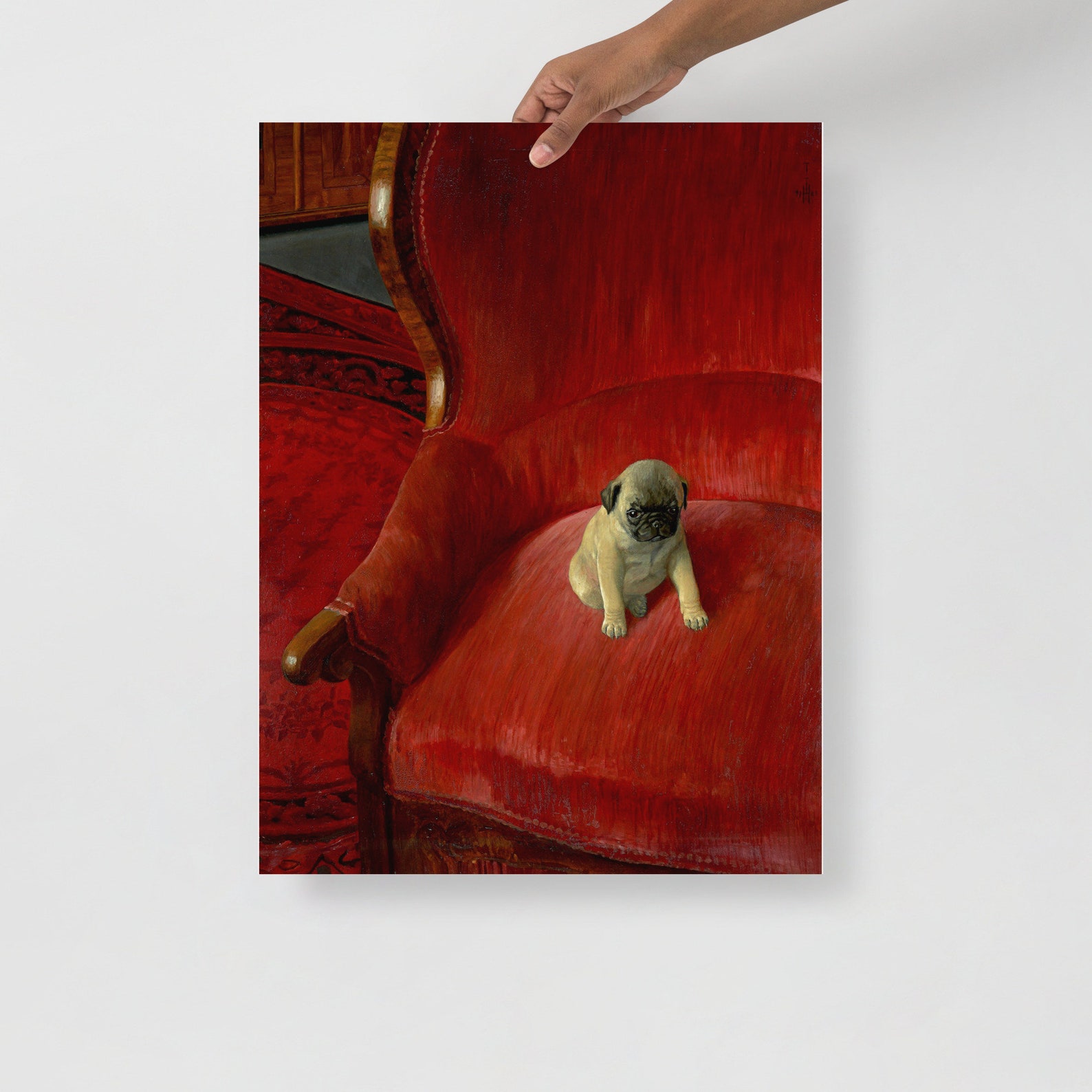 Thomas Theodor Heine - Siegfried Print, Pug Dog Fine Art Print - Etsy