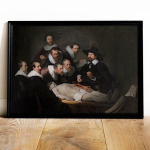 Rembrandt - the Anatomy Lesson of Dr. Nicolaes Tulp, Fine Art Print - Etsy