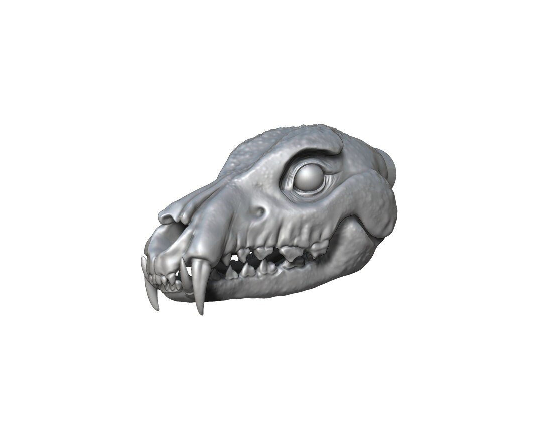 Swooping Evil Head With Movable Jaw for Art Dolls to Paint and Process ...