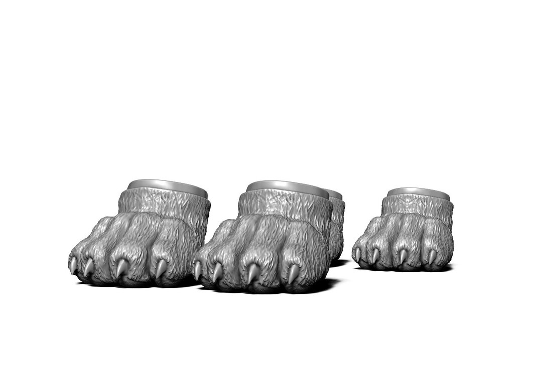 Wolf Paws for Art Dolls and Sculptures to Paint and Process Yourself ...