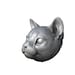 Cat Head for Art Dolls or Sculptures to Paint and Process Yourself, DIY ...