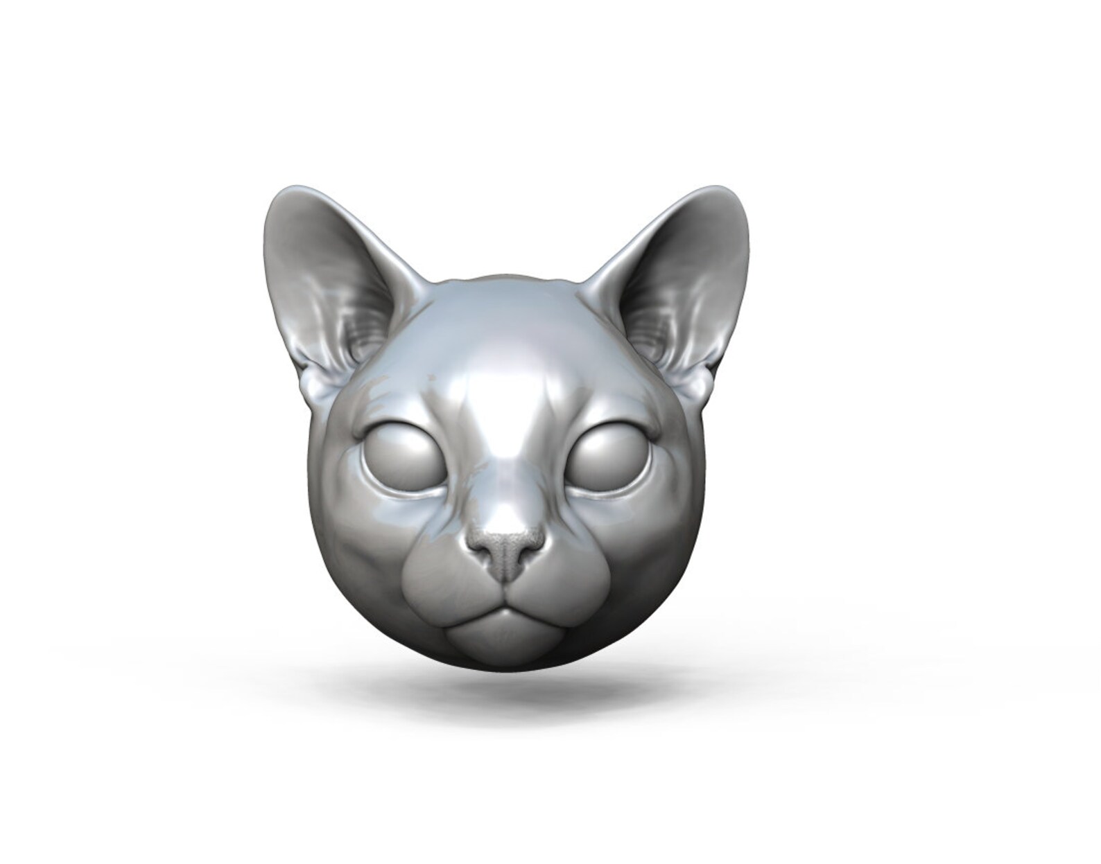 Cat Head for Art Dolls or Sculptures to Paint and Process Yourself, DIY ...